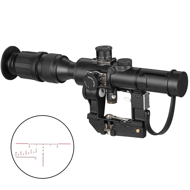 ILLUMINATED 4X24 PSO-1 TYPE SCOPE FOR DRAGUNOV SVD SERIES – Tact Gearz Airsoft Inc.