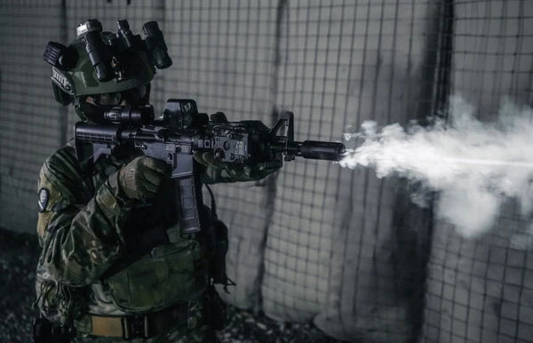 SMOKEY WOLF MINI MOCK SUPPRESSOR WITH BLAST EFFECT – Tact Gearz Airsoft ...