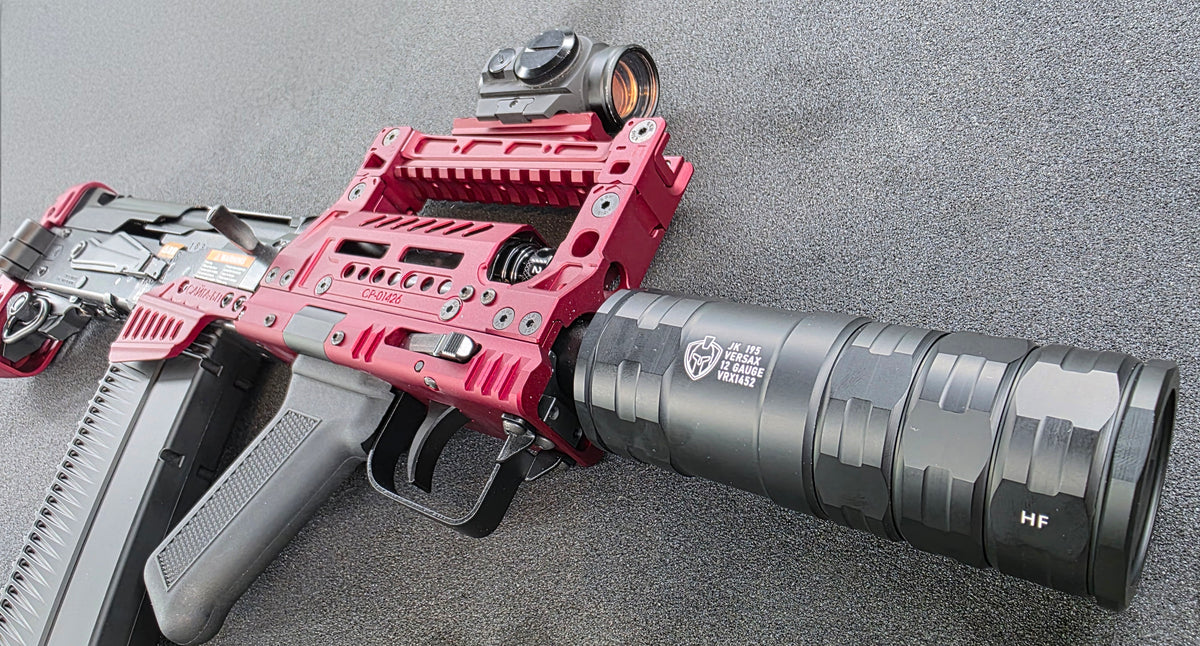 73°W CUSTOM - BURGUNDY GROZA SAIGA 12 SBS – Tact Gearz Airsoft Inc.