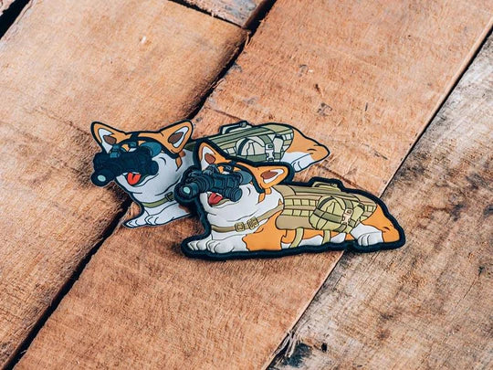 PATRIOT PETS - CHARLES THE TACTICAL CORGI PATCH + STICKER – Tact Gearz ...