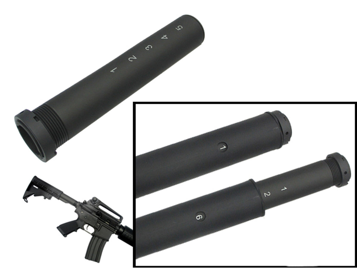 M4 M16 BUFFER TUBE W/ MARKING FOR AEG RETRACTABLE STOCKS – Tact Gearz ...
